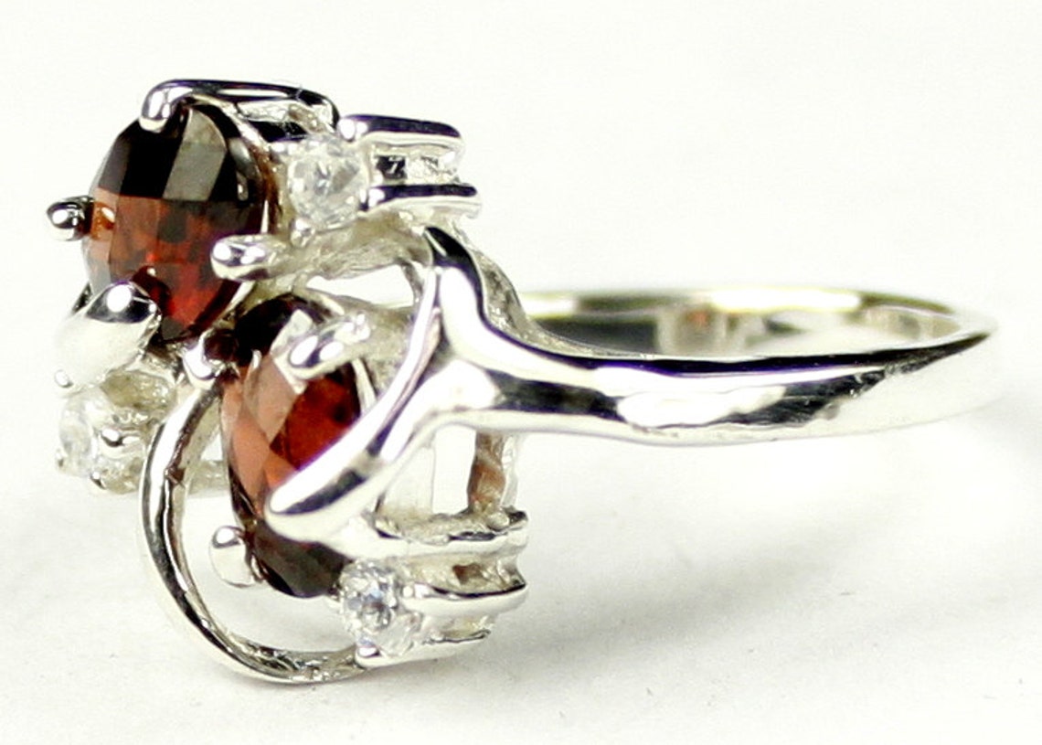Mozambique Garnet 925 Sterling Silver Ladies Ring SR016 | Etsy
