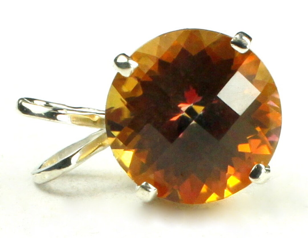 Twilight Fire Topaz, 925 Sterling Silver Pendant, SP088 - Etsy