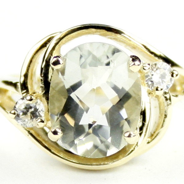 Prasiolite Ring - Etsy