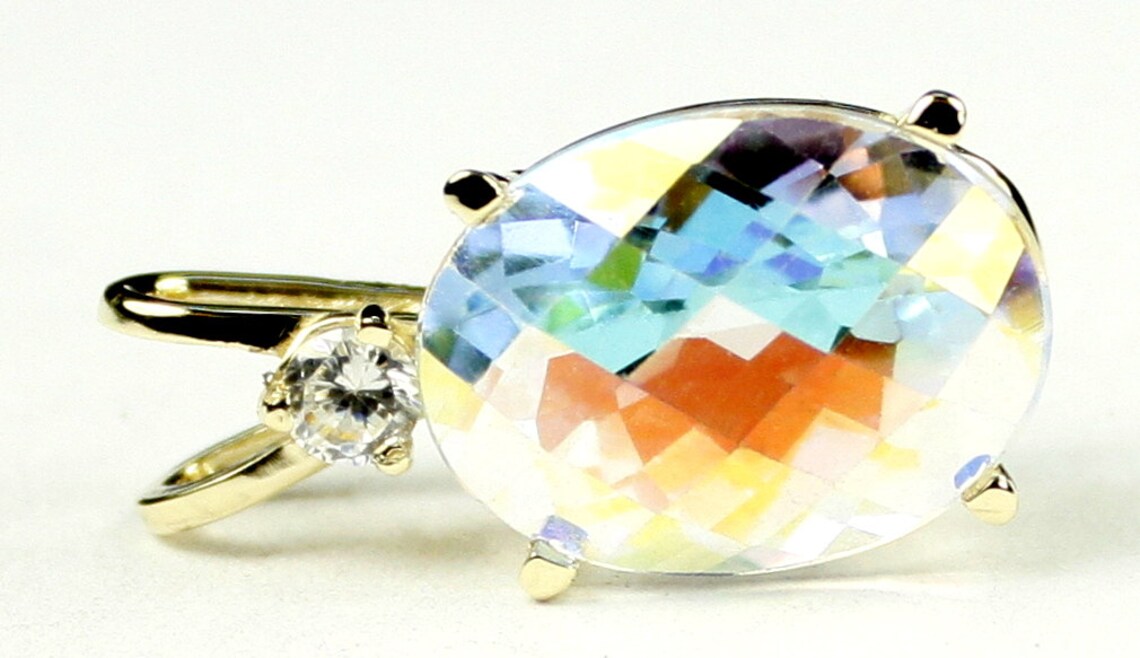 Mercury Mist Topaz 14KY Gold Pendant P019 - Etsy