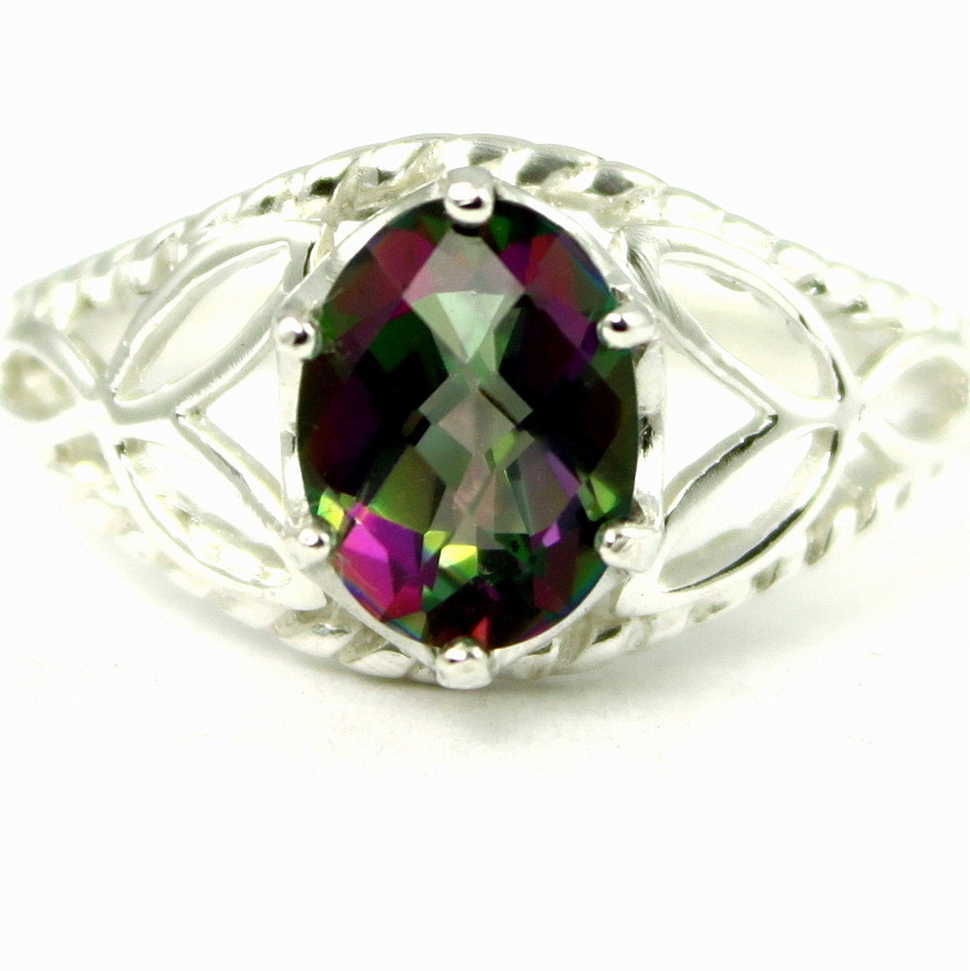 Mystic Fire Topaz, 925 Sterling Silver Ring, SR137 - Etsy