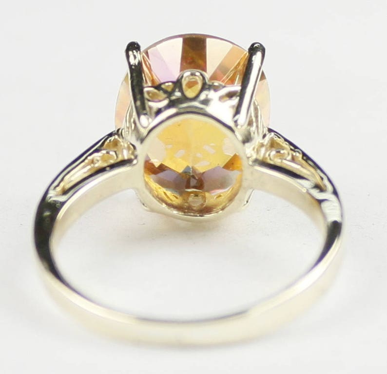 Twilight Fire Topaz 14KY Gold Ring R055 - Etsy