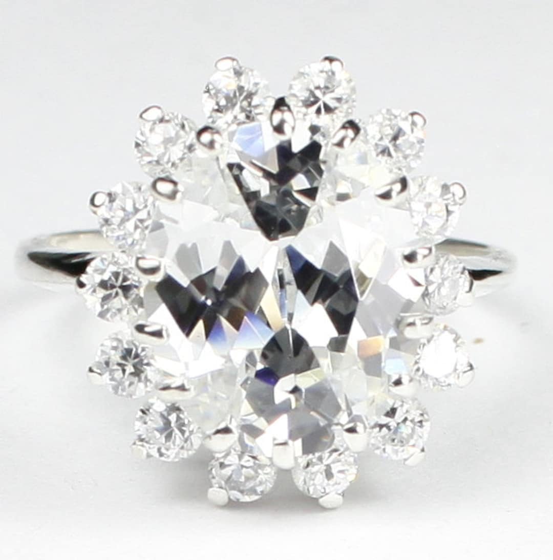 Cubic Zirconia (CZ), 925 Sterling Silver Ring, SR283 - Etsy