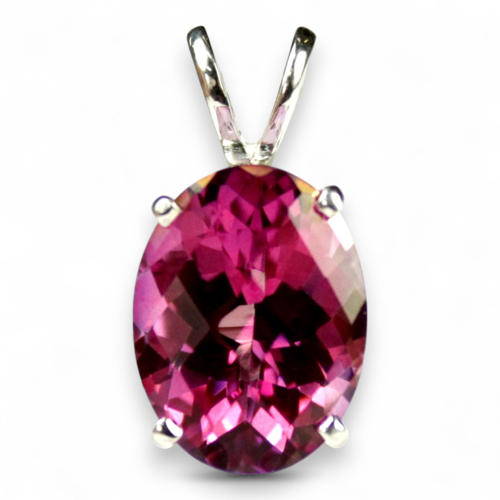 Pure Pink Topaz, 925 Sterling Silver Pendant, SP004 - Etsy