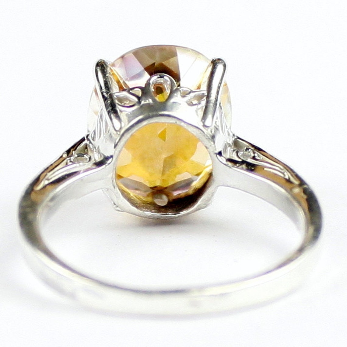 Twilight Fire Topaz 925 Sterling Silver Ladies Ring SR055 - Etsy
