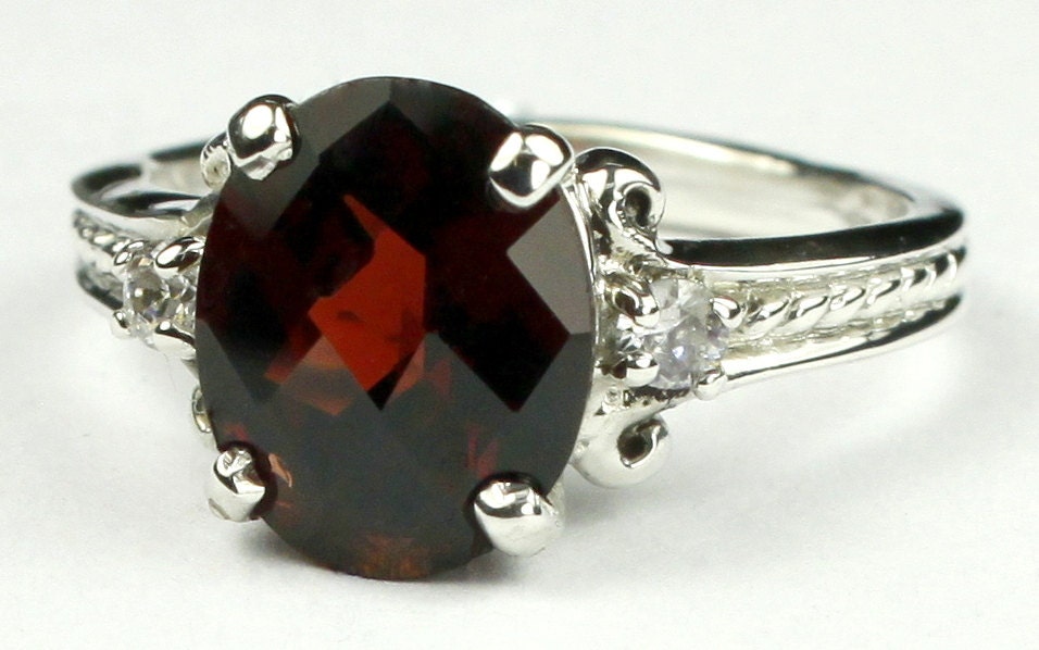 Mozambique Garnet 925 Sterling Silver Ring SR136 - Etsy