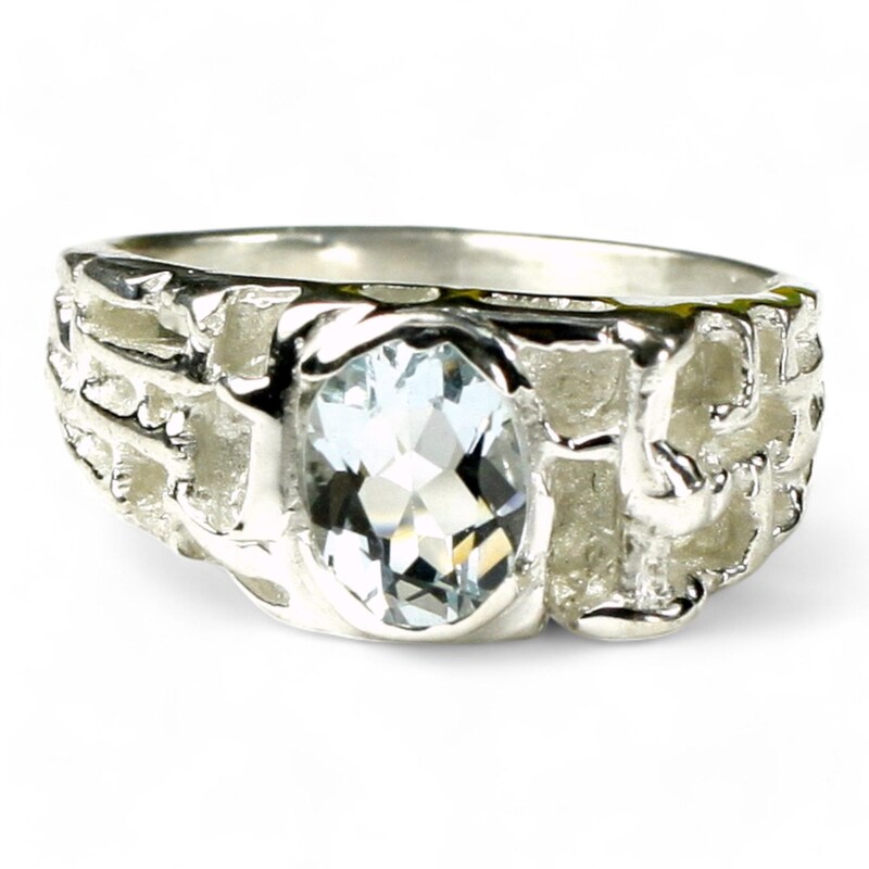 Aquamarine Ring Men - Etsy