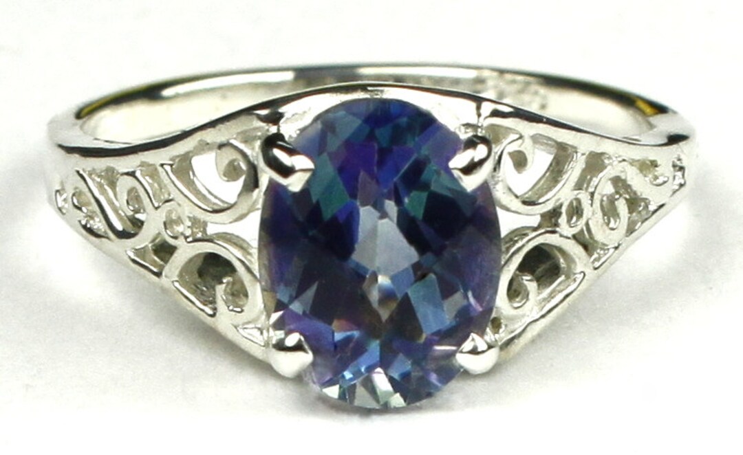 Neptune Garden Topaz, 925 Sterling Silver Ring, SR005 - Etsy