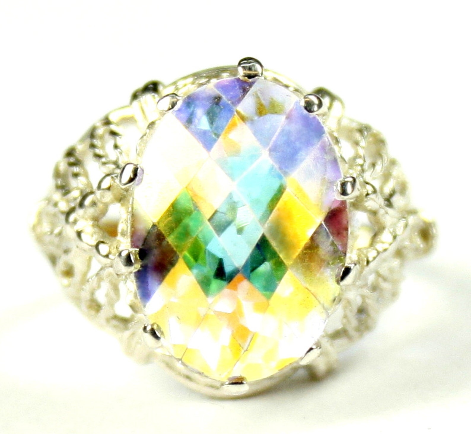 Mercury Mist Topaz 925 Sterling Silver Ring SR260 - Etsy