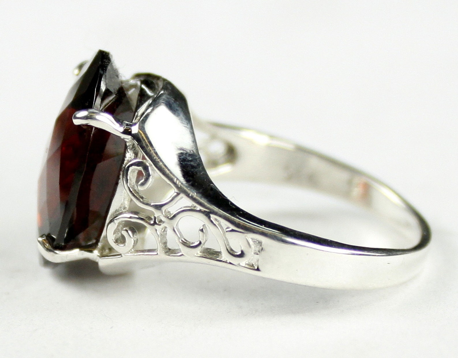 Mozambique Garnet 925 Sterling Silver Ladies Ring SR049 - Etsy