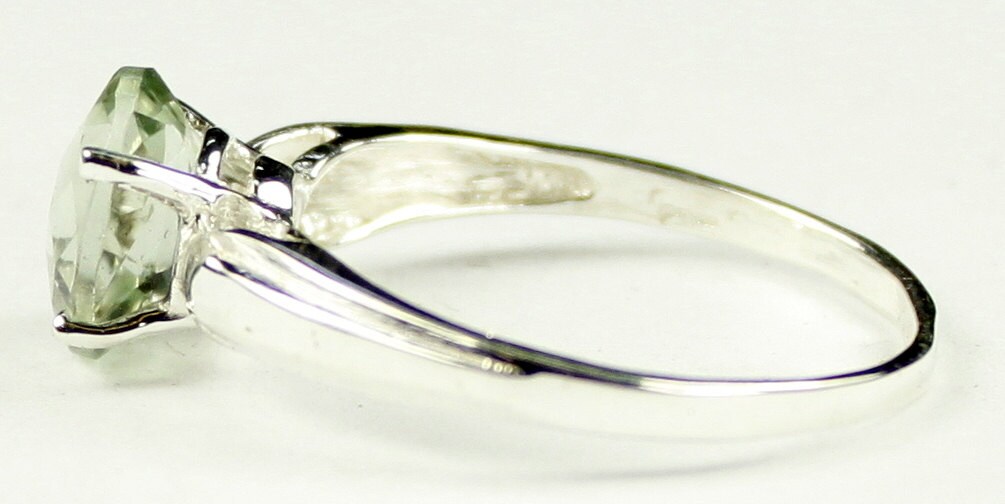 Green Amethyst 925 Sterling Silver Ring SR058 - Etsy