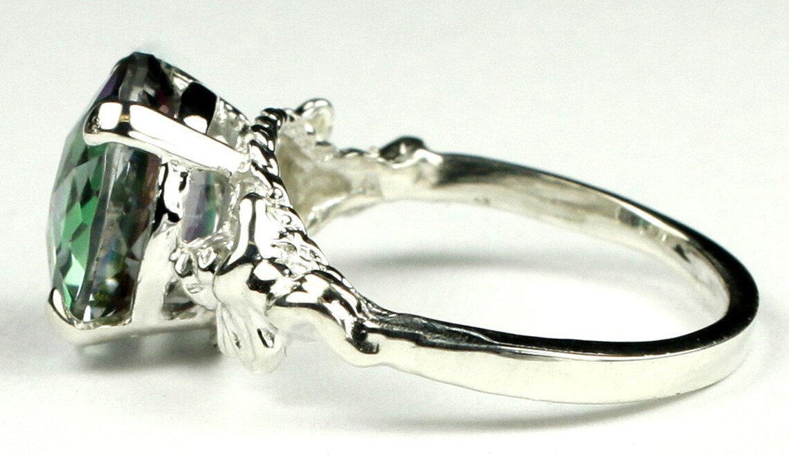 Mystic Fire Topaz 925 Sterling Silver Angel Ring SR154 - Etsy