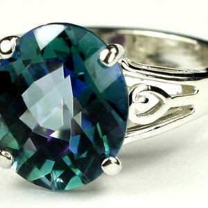 Neptune Garden Topaz, Sterling Silver Ring SR139 - Etsy