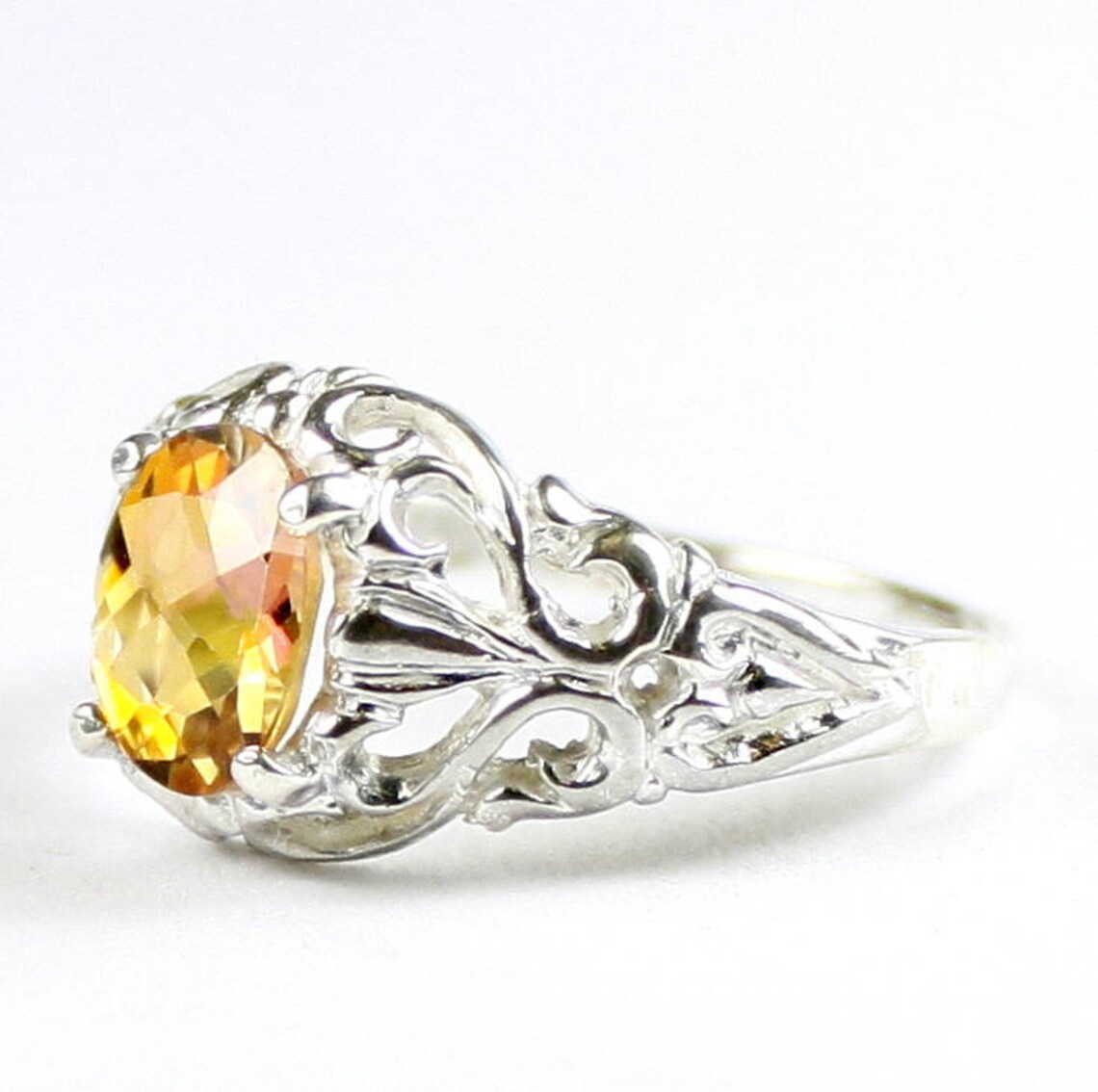Twilight Fire Topaz 925 Sterling Silver Ring SR113 - Etsy