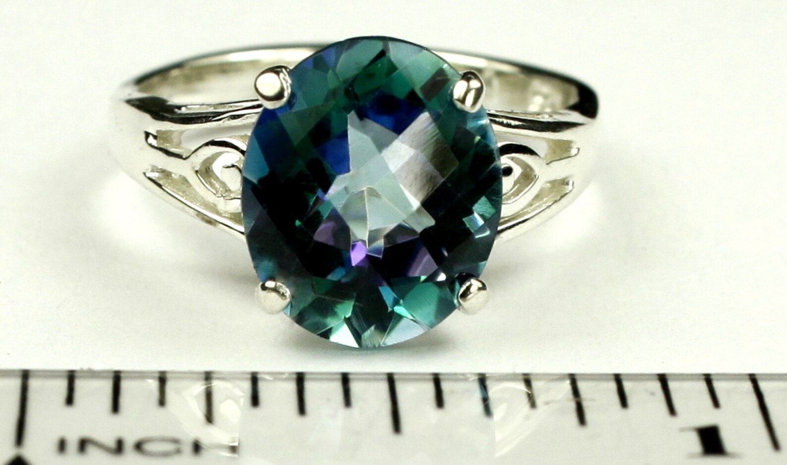Neptune Garden Topaz Sterling Silver Ring SR139 - Etsy