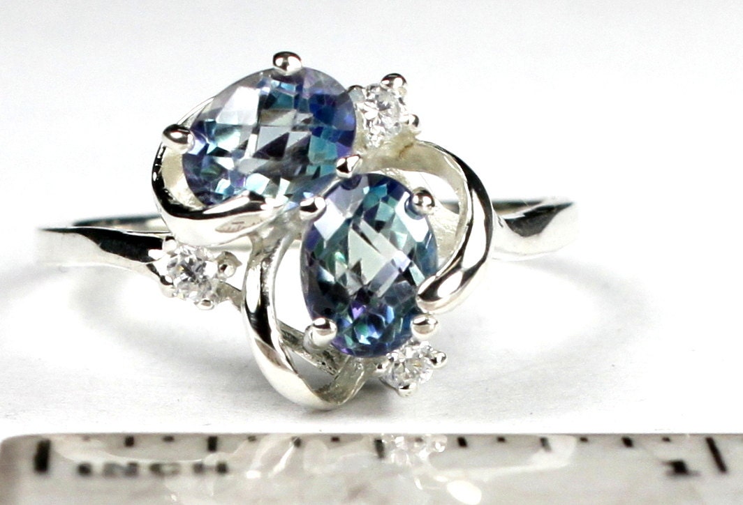 Neptune Garden Topaz 925 Sterling Silver Ladies Ring SR016 - Etsy