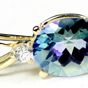 Neptune Garden Topaz, 14KY Gold Pendant, P020 - Etsy