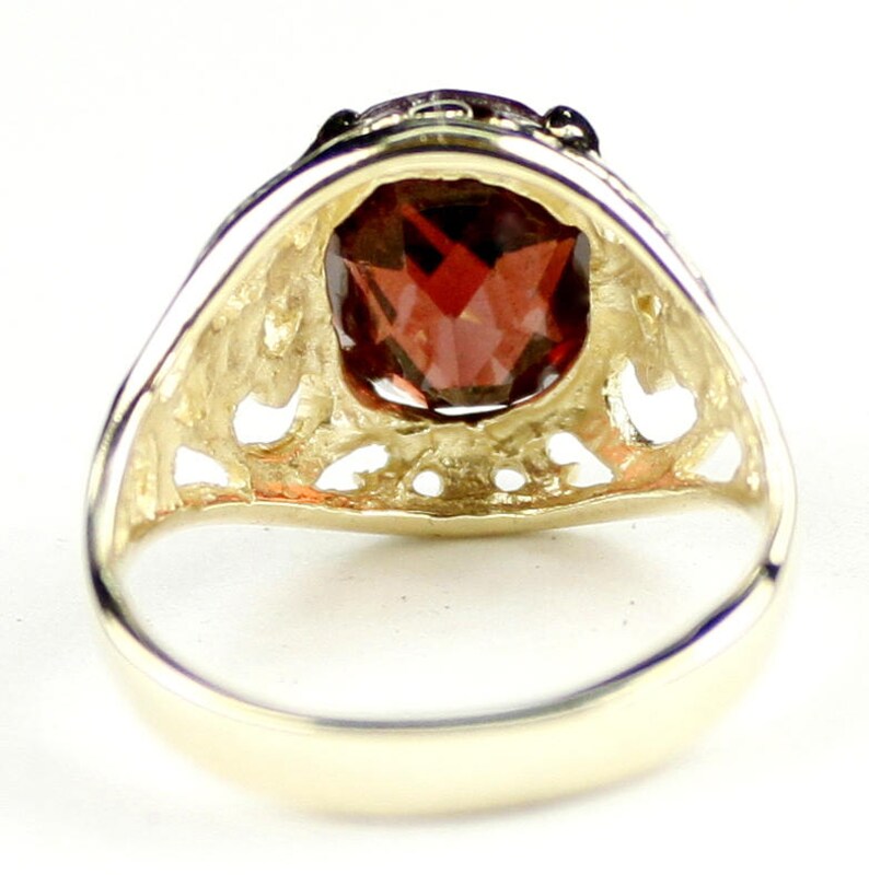 Mozambique Garnet 18KY Gold Ring R004 - Etsy