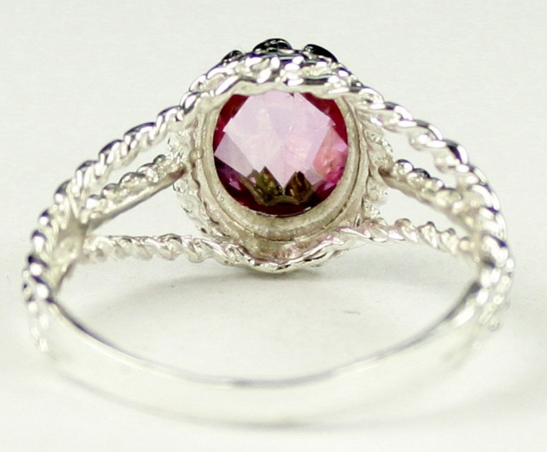 Pure Pink Topaz 925 Sterling Silver Ladies Ring SR070 | Etsy