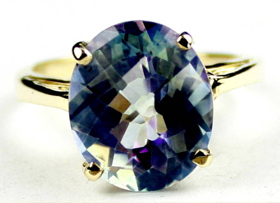 Neptune Garden Topaz, 14ky Gold Ring, R055 - Etsy