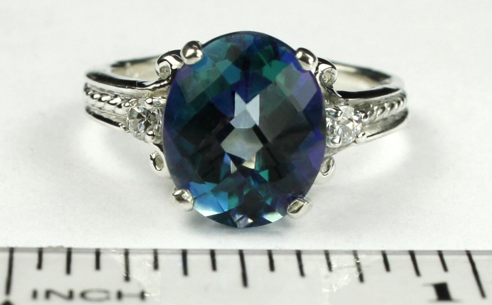 Neptune Garden Topaz 925 Sterling Silver Ring SR136 - Etsy