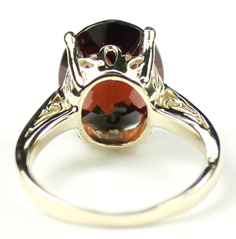 Mozambique Garnet 10ky Gold Ring R055 - Etsy
