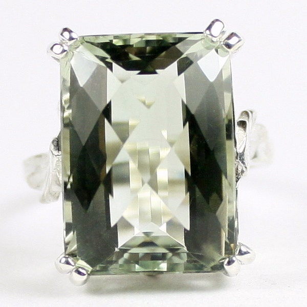 Green Amethyst Ring - Etsy