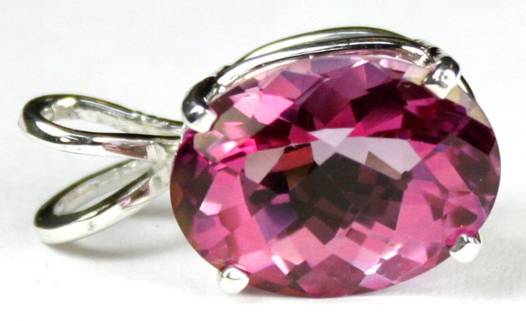 Pure Pink Topaz, 925 Sterling Silver Pendant, SP004 - Etsy