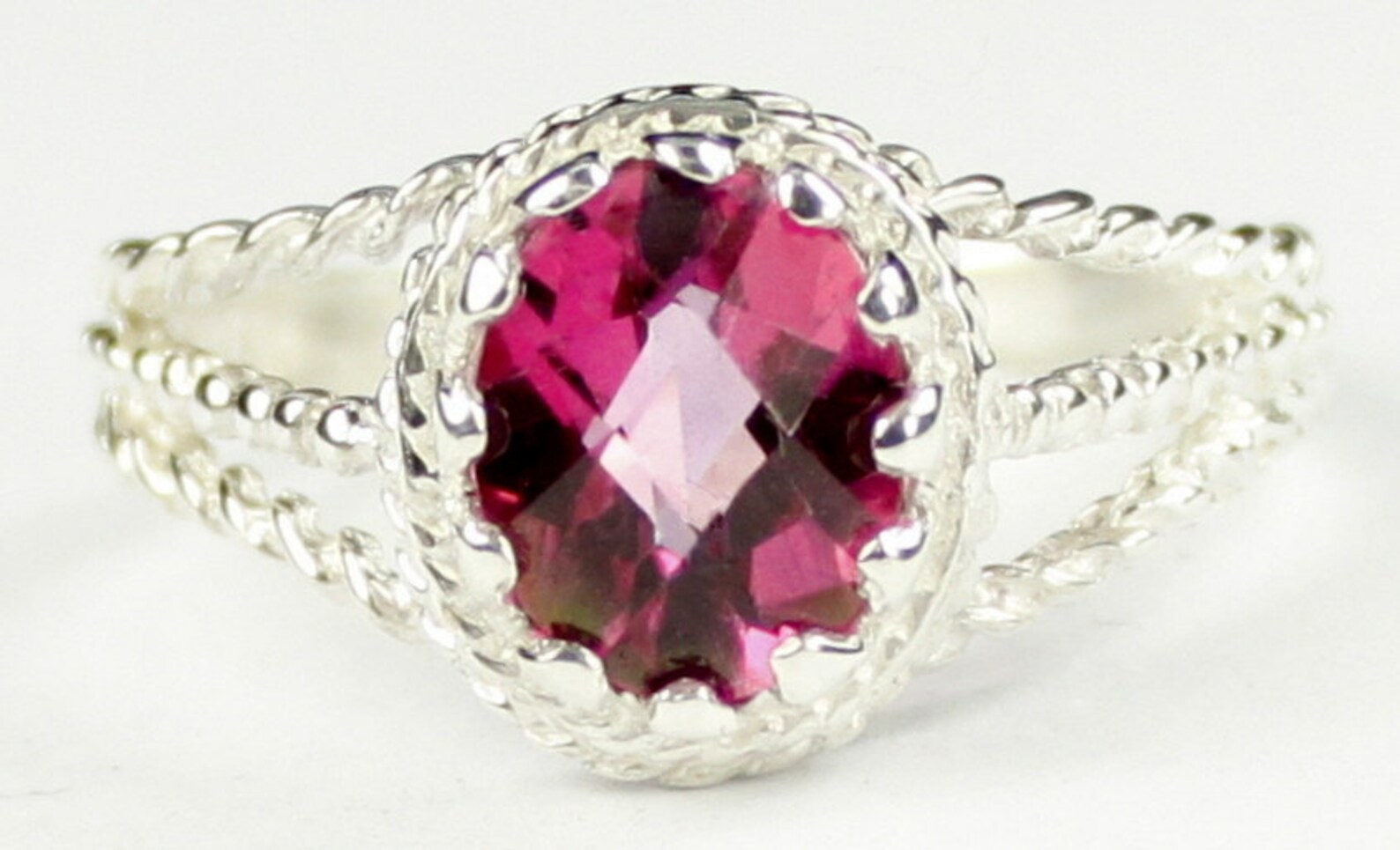 Pure Pink Topaz 925 Sterling Silver Ladies Ring SR070 | Etsy