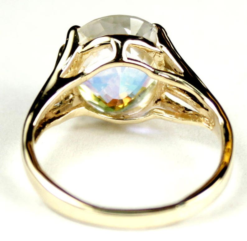 Mercury Mist Topaz 10KY Gold Ring R280 | Etsy