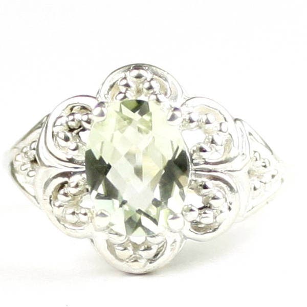 Prasiolite Ring - Etsy