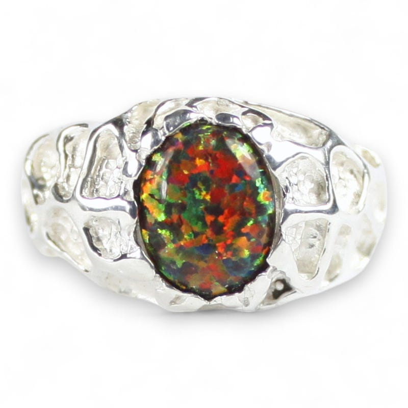 Opal Looking Rings - Etsy