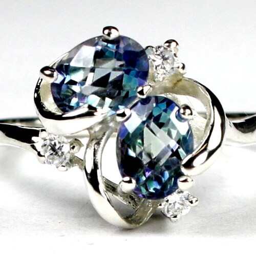 Neptune Garden Topaz 925 Sterling Silver Ladies Ring SR016 - Etsy