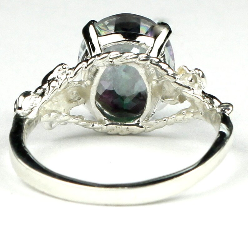 Mystic Fire Topaz 925 Sterling Silver Angel Ring SR154 - Etsy