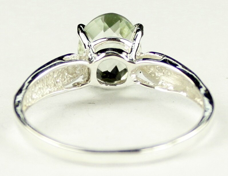 Green Amethyst 925 Sterling Silver Ring SR058 - Etsy