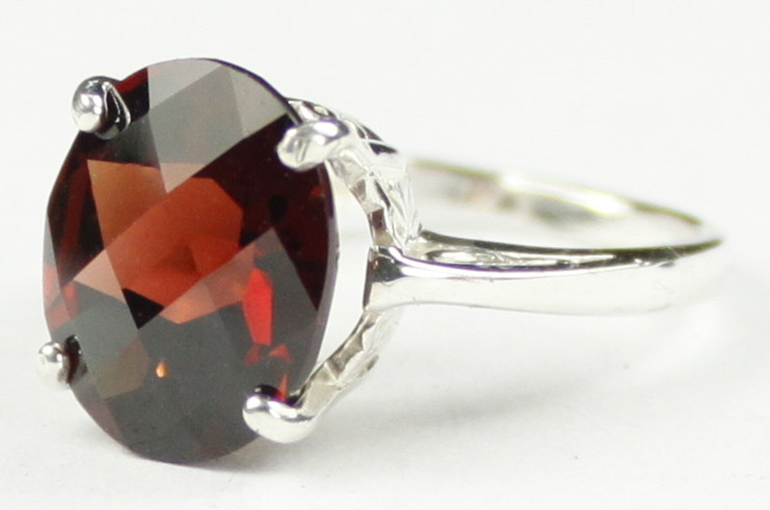 Mozambique Garnet 925 Sterling Silver Ladies Ring SR055 - Etsy