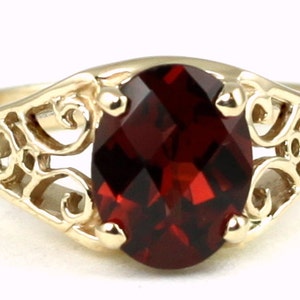 Mozambique Garnet, 10KY Gold Ring, R005 - Etsy