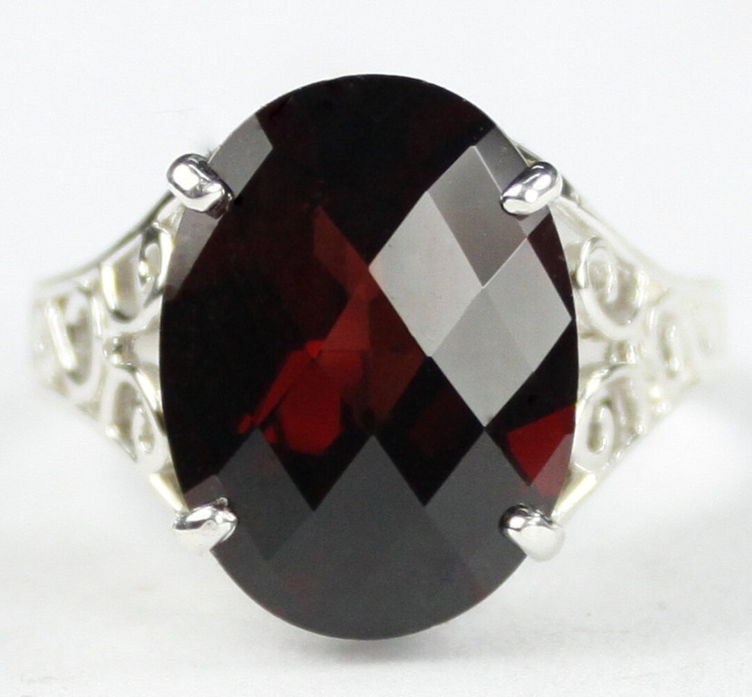 Mozambique Garnet, 925 Sterling Silver Ladies Ring, SR049 - Etsy