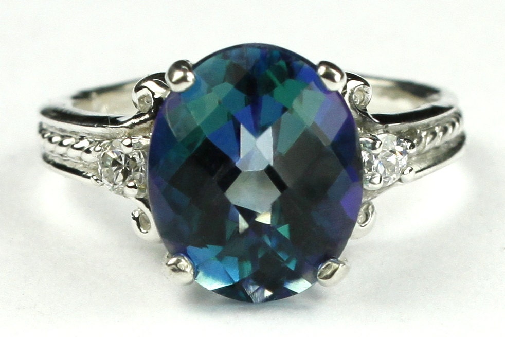 Neptune Garden Topaz 925 Sterling Silver Ring SR136 - Etsy