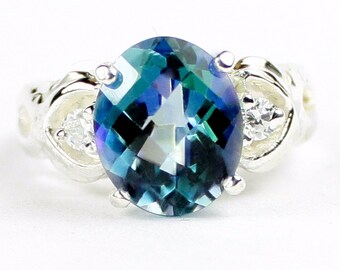 Neptune Garden Topaz 925 Sterling Silver Ladies Ring SR016 | Etsy