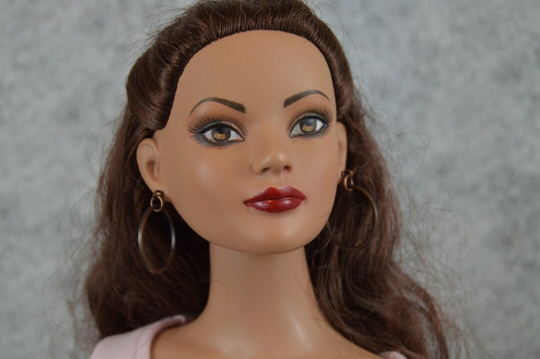 Doll Earrings Vintage Copper-tone Bronze Small Hoop SD MSD BJD Ellowyne ...