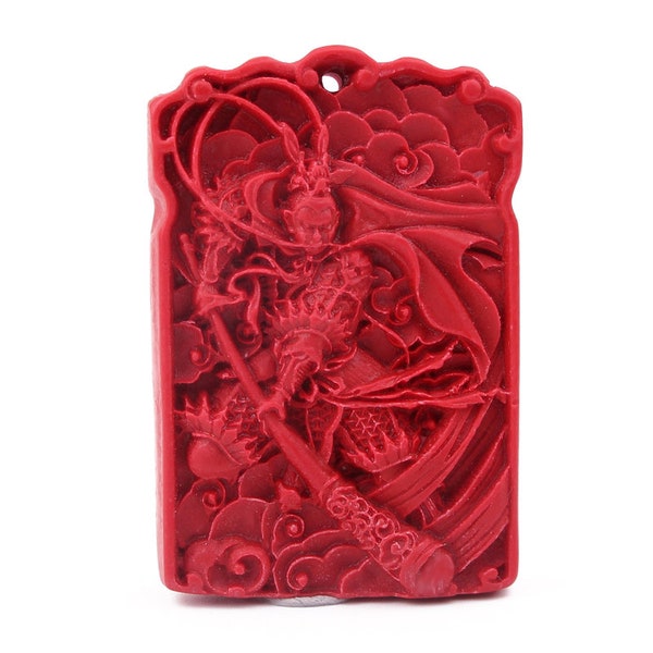 Cinnabar Pendant - Etsy