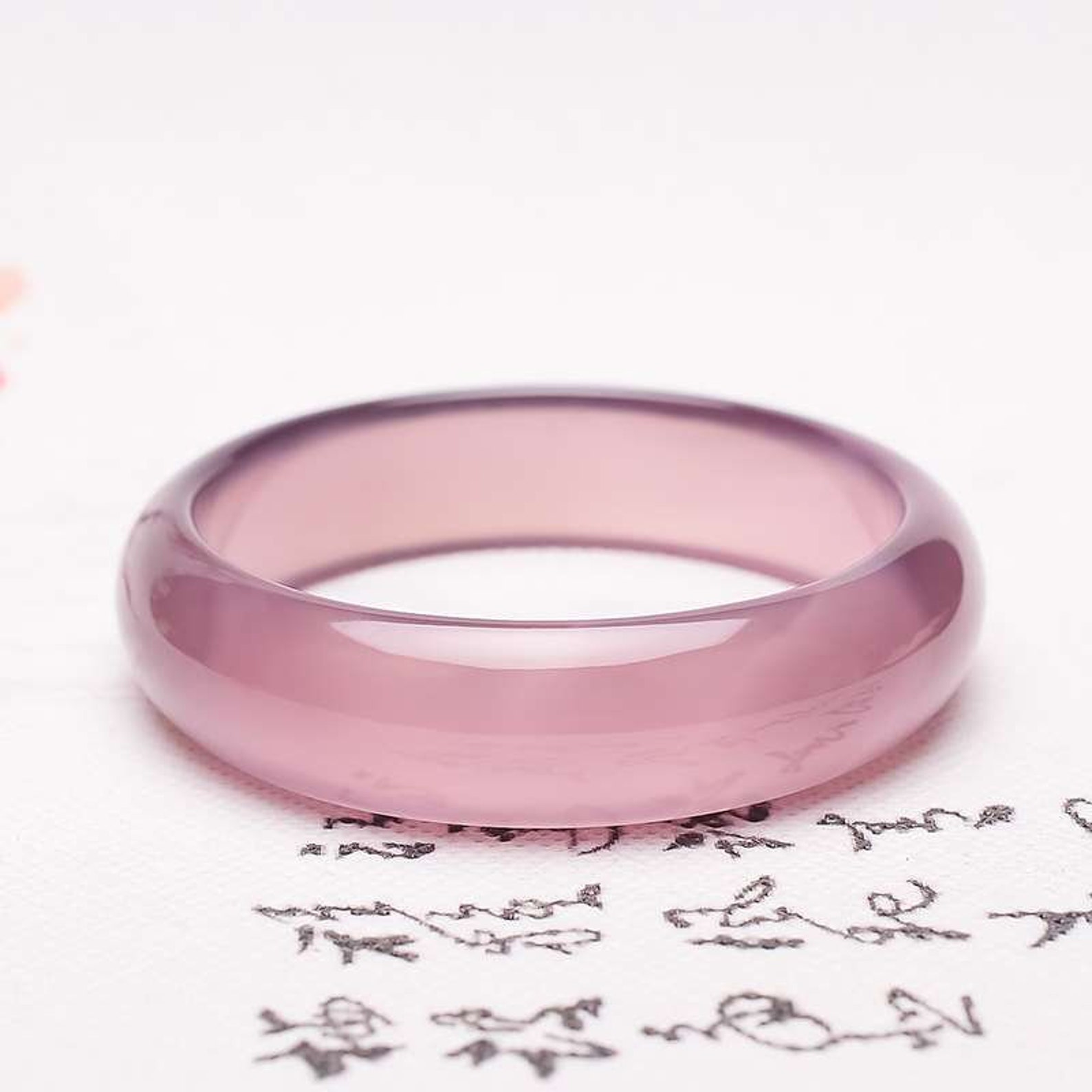 Free Delivery Natural AAA Ice Light Pink Jadeite Jade Charm - Etsy