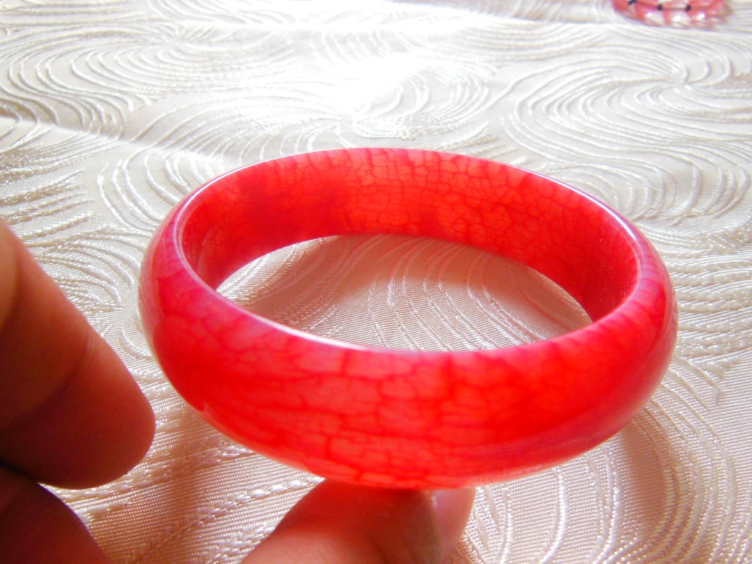 Free Delivery Natural AAA Ice Light Red Jadeite Jade Charm - Etsy