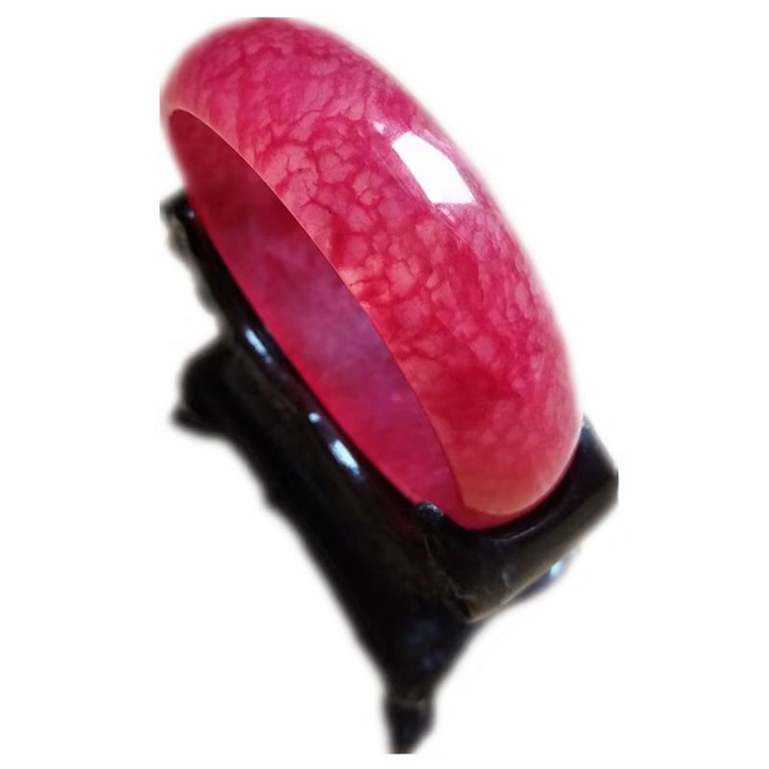 Free Delivery Natural Light Red Jadeite Jade Charm Luck Round - Etsy