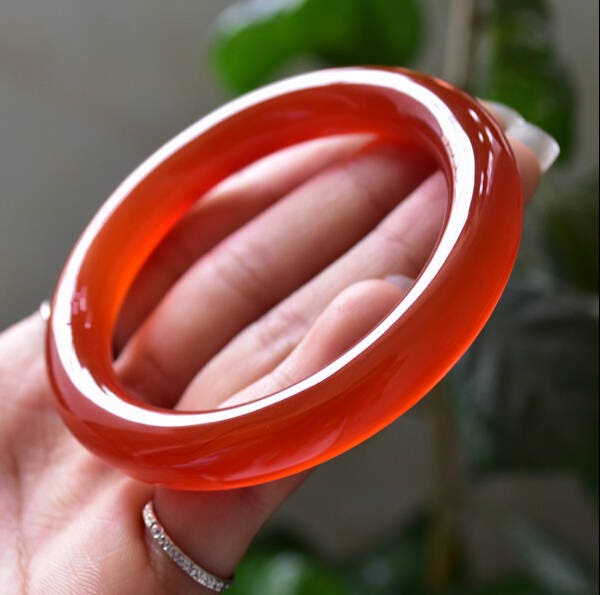 Free Delivery Natural AAA Ice Light Red Jadeite Jade Charm - Etsy