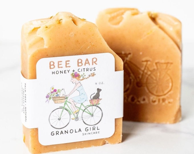 Bee Bar. Honey Soap With Calendula, Oatmeal, and Citrus. Gentle Soap ...