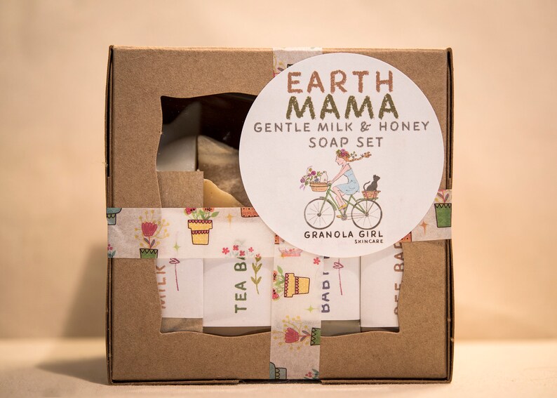 Earth Mama Soap Set: Four Gentle Milk & Honey Soaps for Mama - Etsy