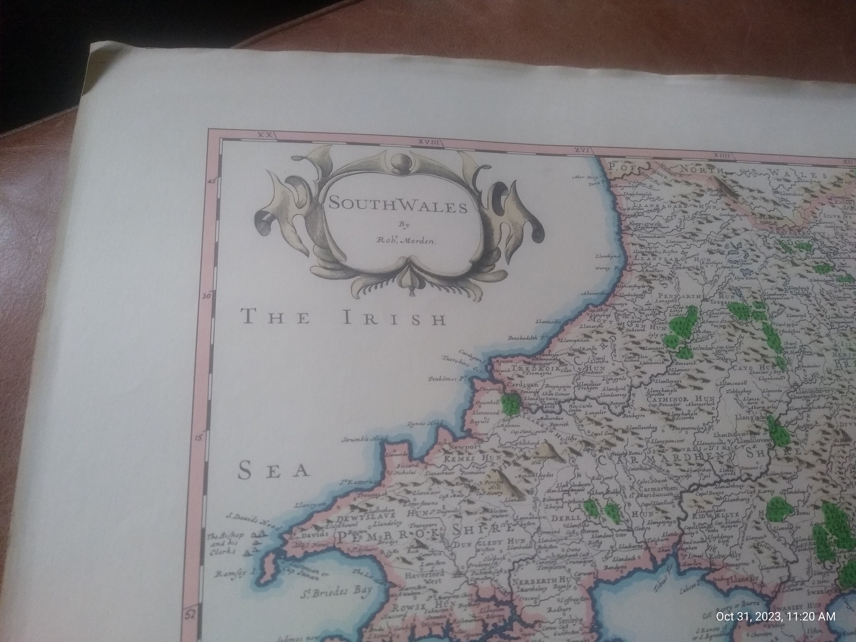 Old Map Print of Antique Vintage Map South Wales - Etsy UK