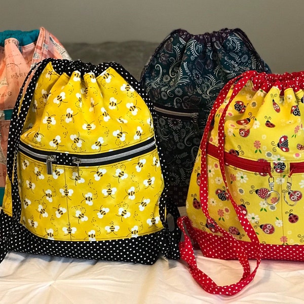 Drawstring Backpack - Etsy